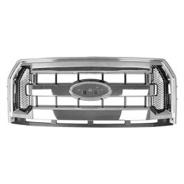 2015-2017 Ford Pickup- F150 Grille Assembly- Chrome- 3 Bar Style ...