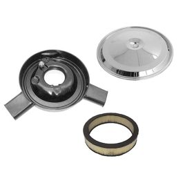1965-1972 CHEVROLET NOVA Air Cleaner Assembly Chrome Lid/Filter Base ...